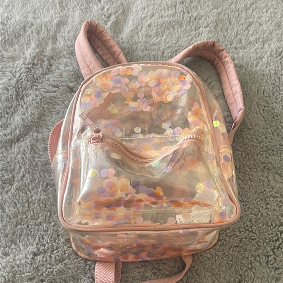 Zara | Accessories | Zara Clear Confetti Mini Backpack Girl | Poshmark